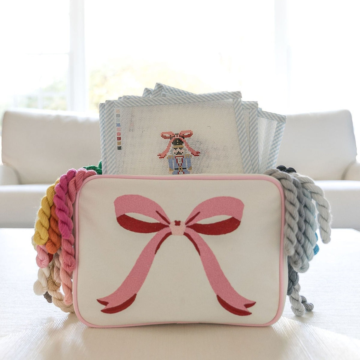 GN x MJD Glass of Rosé – Greystone Needlepoint