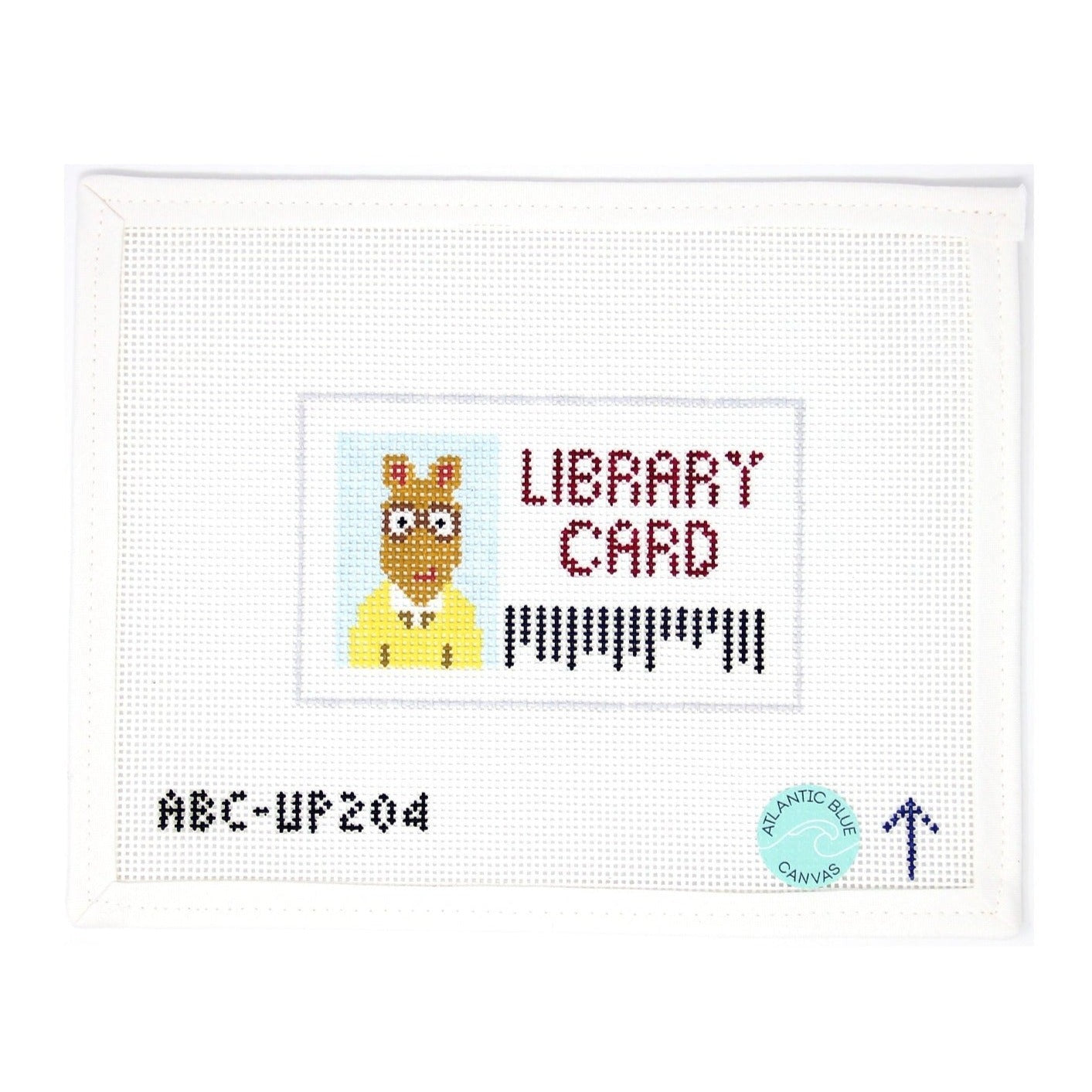 Aardvark Arthur Library Card – Greystone Needlepoint