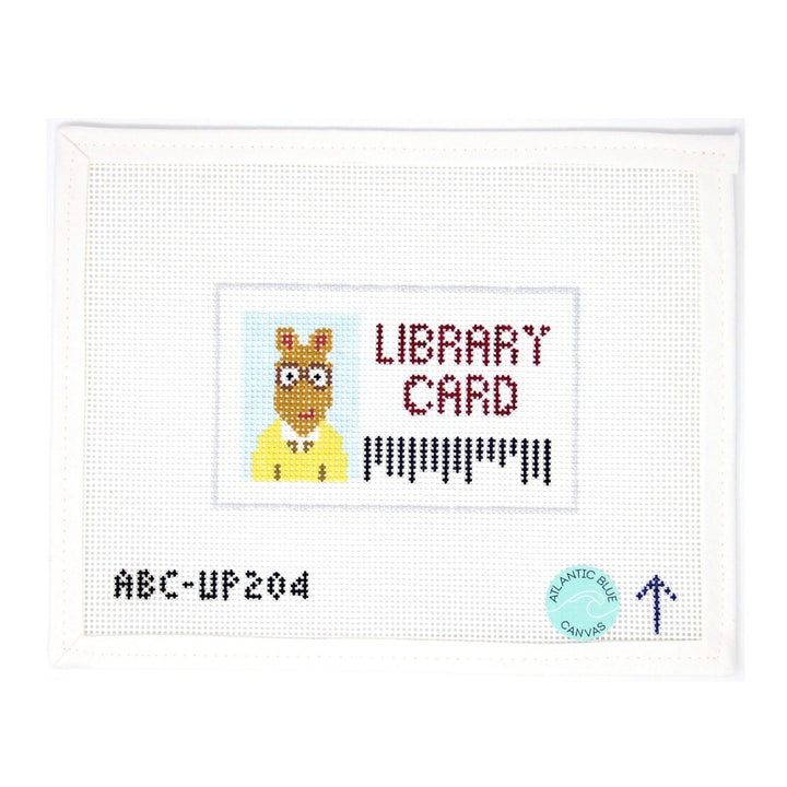 Aardvark Arthur Library Card – Greystone Needlepoint