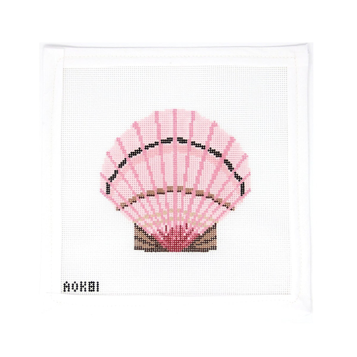 Pink Scallop Shell – Greystone Needlepoint