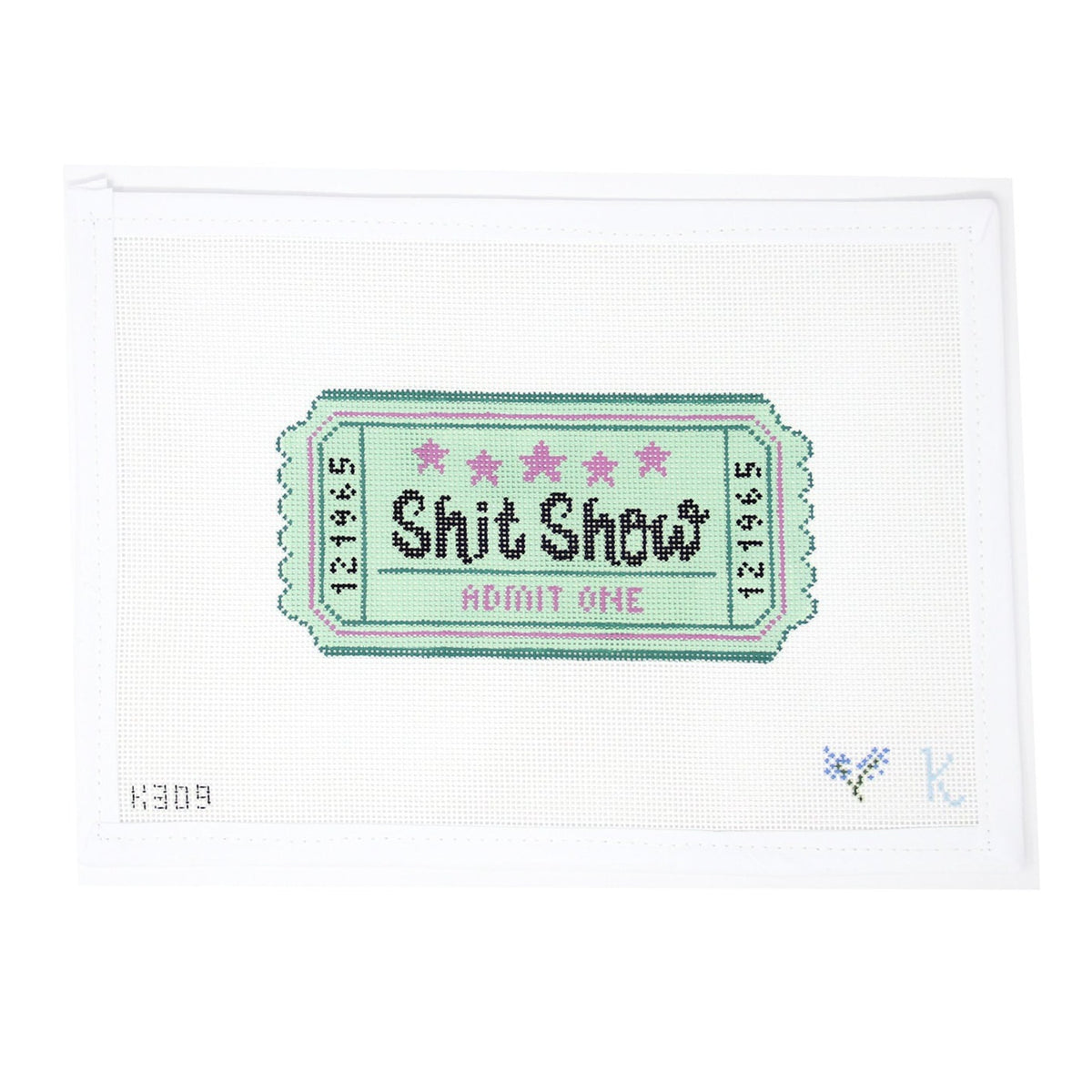 Shit Show Ticket – Greystone Needlepoint
