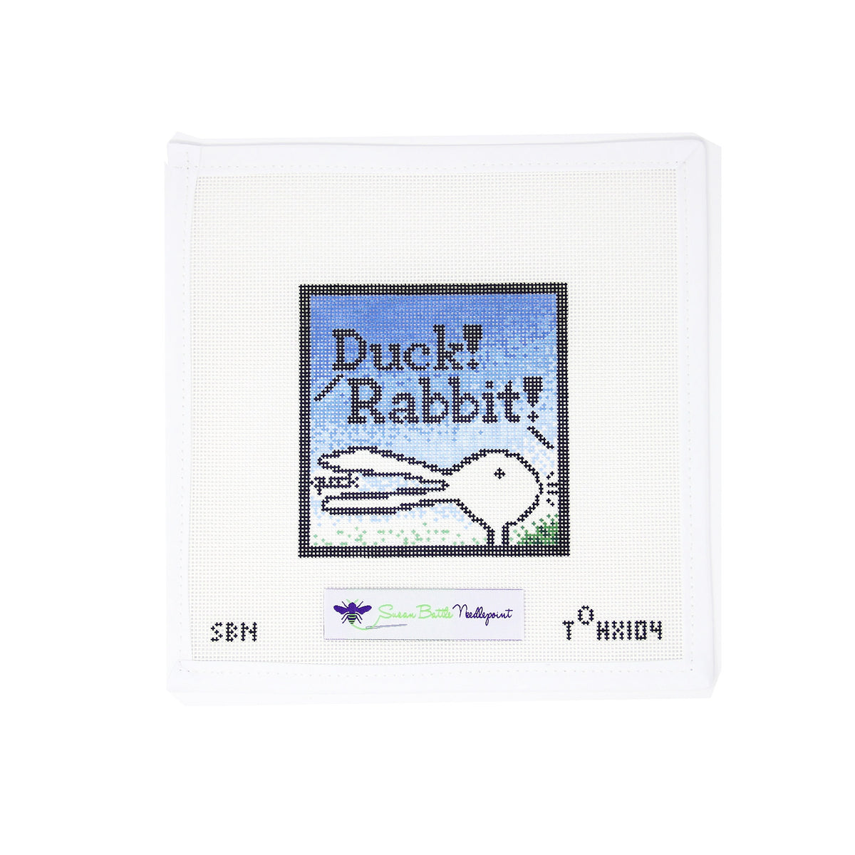 Duck Rabbit Book Cover – Greystone Needlepoint