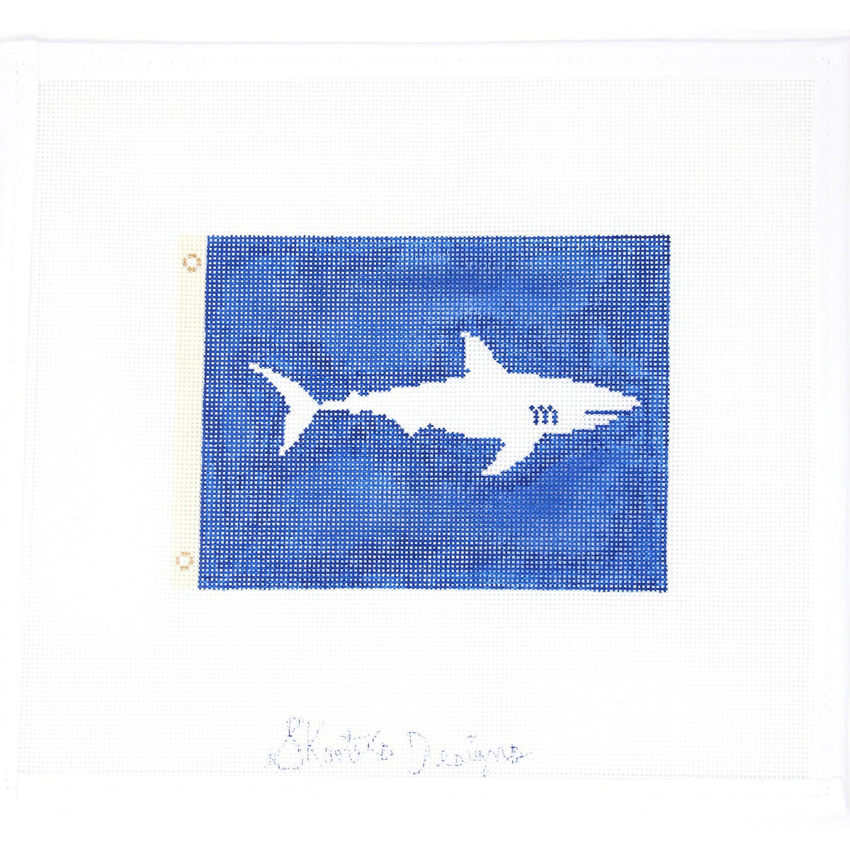 Shark Warning Flag – Greystone Needlepoint