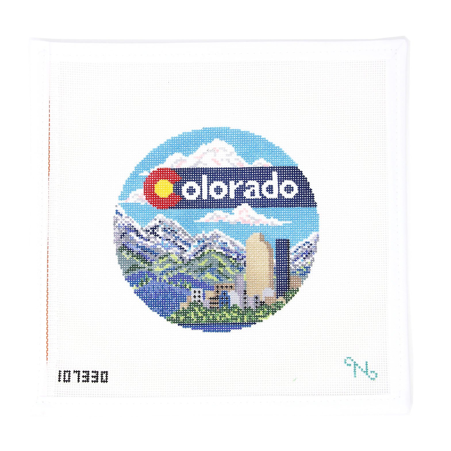 Colorado Round – Greystone Needlepoint