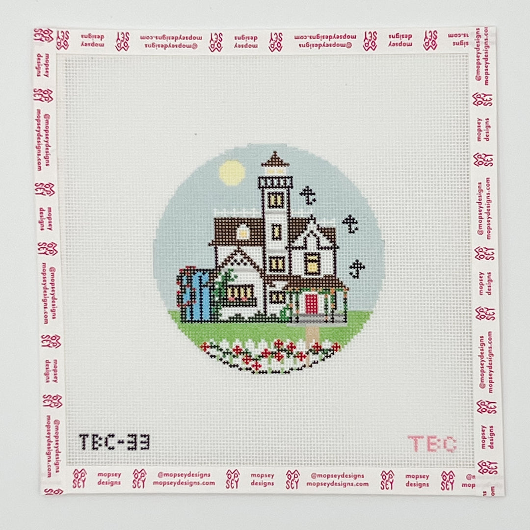 The Book Canvas: Practical Magic Manor – Greystone Needlepoint