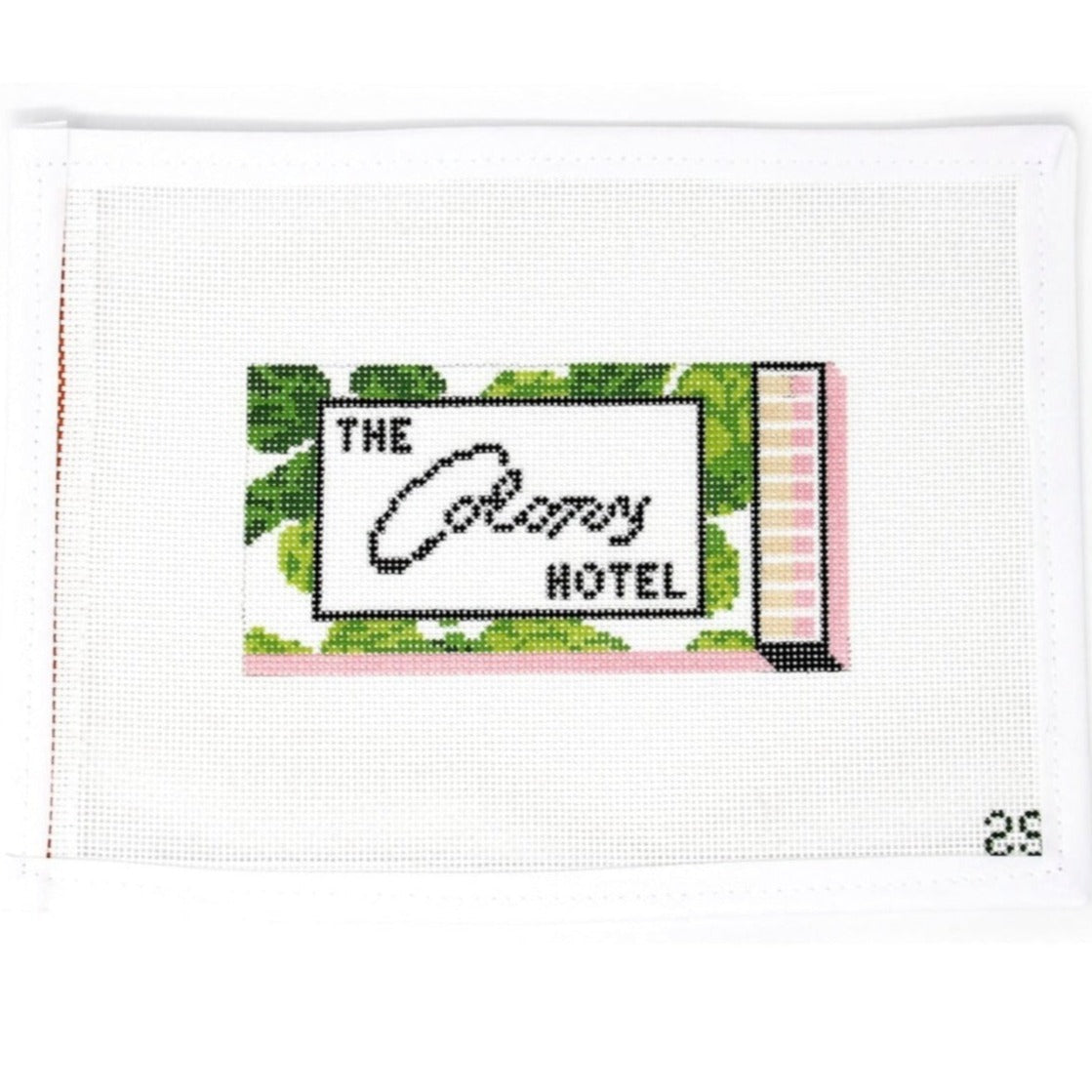 The Colony Hotel Matchbox – Greystone Needlepoint