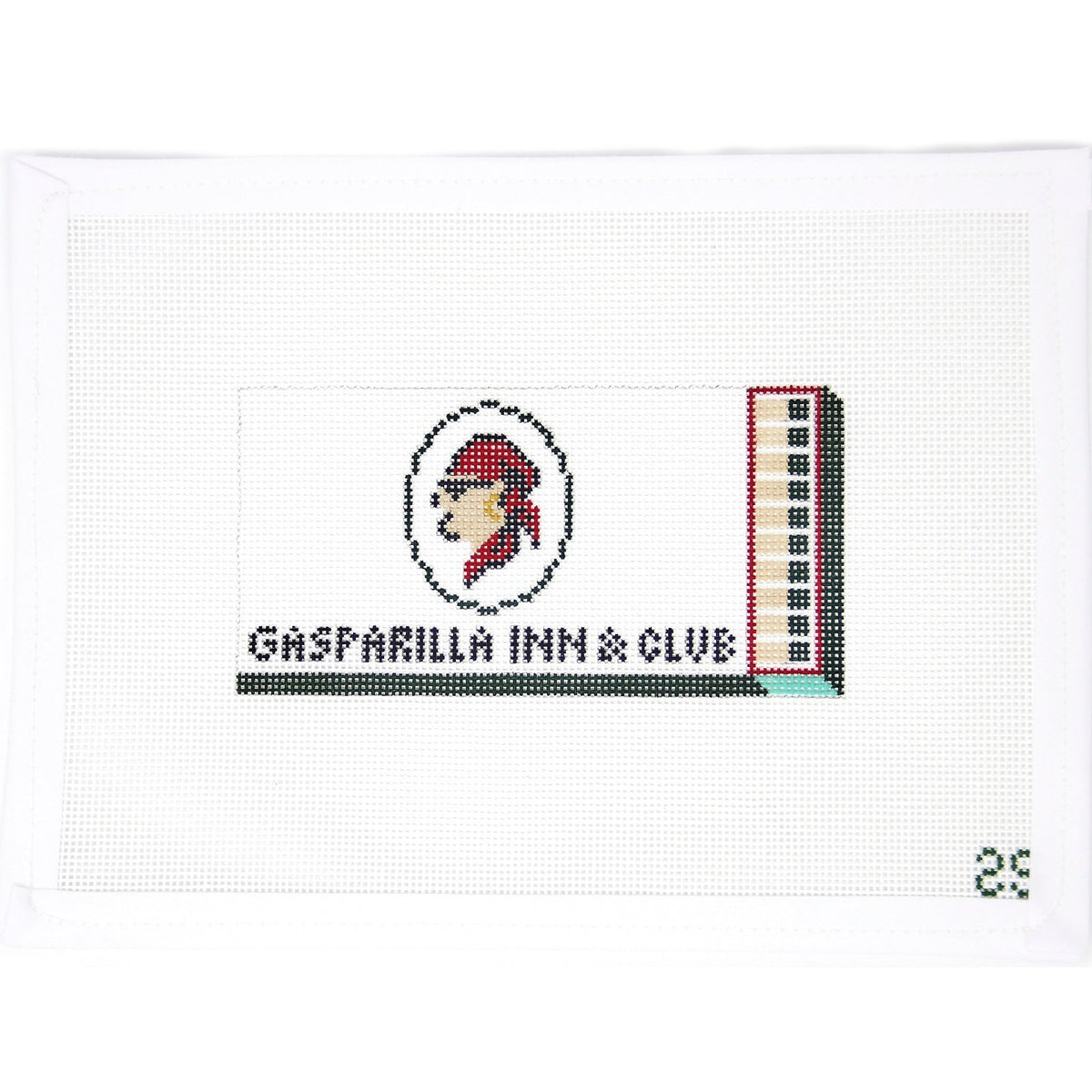 Gasparilla Inn & Club Matchbox – Greystone Needlepoint